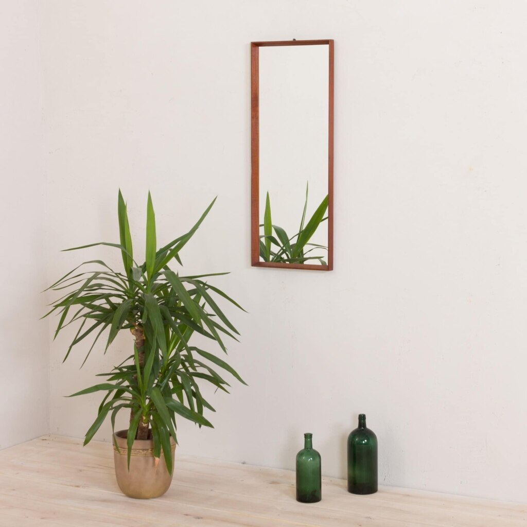 Danish minimalist teak mirror frame in mid century style, 1960s ...