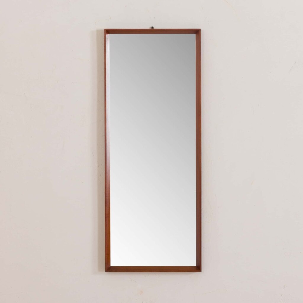Danish minimalist teak mirror frame in mid century style, 1960s ...