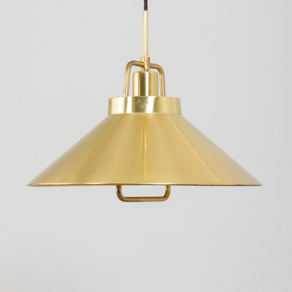 Mid-Century Danish Brass P-295 Adjustable Pendant Lamp By Fritz ...