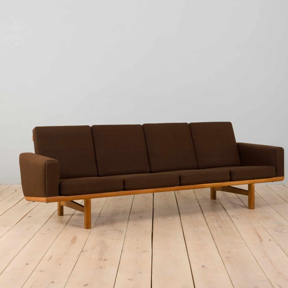 Hans Wegner GE236 oak 4 seater sofa by Getama, Denmark, 1960s ...