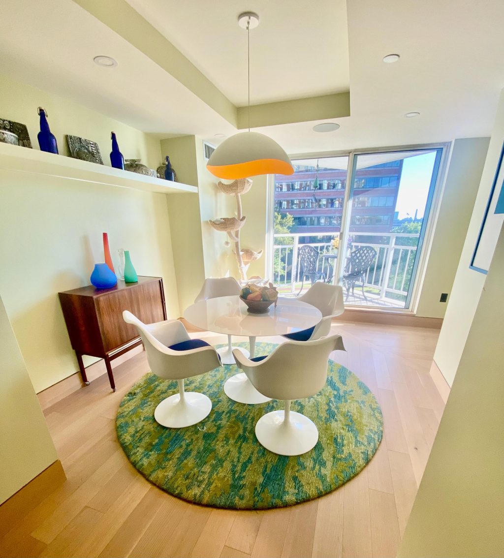 Danish teak daybed in thick boucle fabric, 1960s - Futureantiques